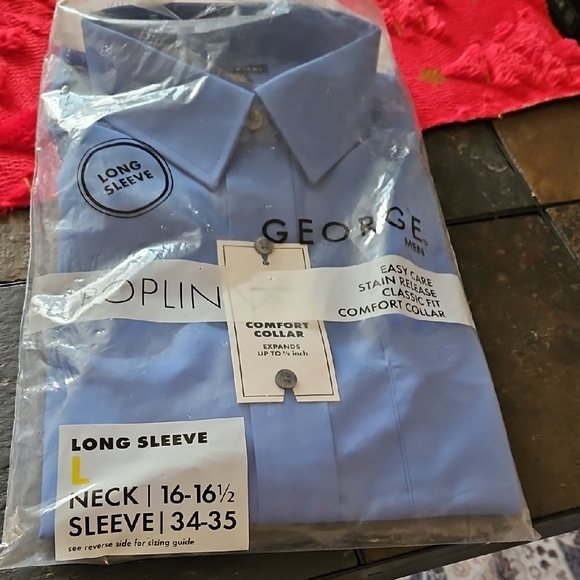 George | Shirts | George Mens Light Blue Long Sleeve Dress Shirt | Poshmark